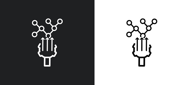 Stock Data Analysis Outline Icon In White And Black Colors Stock Data ... Stock Data Analysis Outline Icon In White And Black Colors Stock Data ...