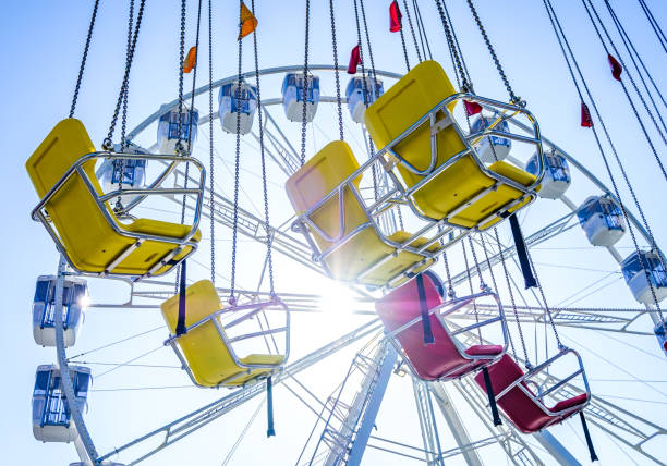 Free Stock Photo of A ferris wheel with colorful seats | Download Free ...
