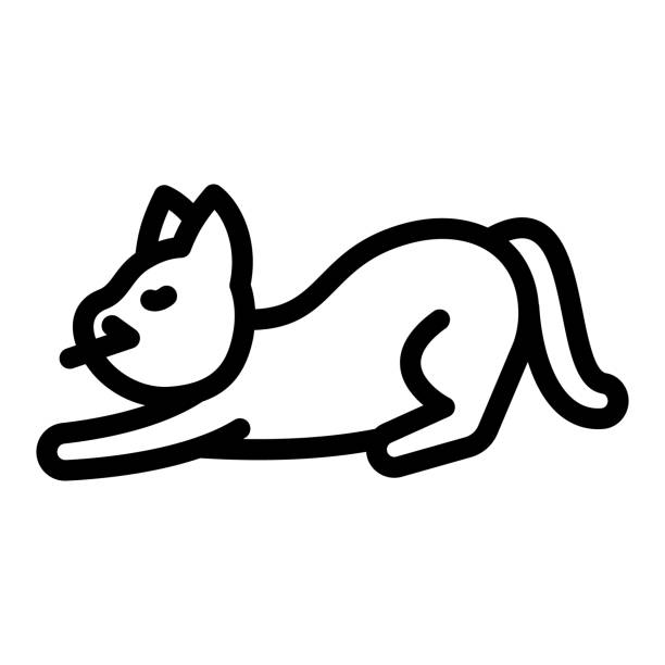 130 Cat Arching Back Stock Illustrations Royalty Free Vector Graphics
