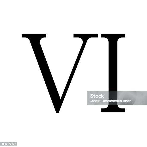 Roman Numeral Number 6 Icon Symbol Stock Illustration - Download Image ... Roman Numeral Number 6 Icon Symbol Stock Illustration - Download Image ...