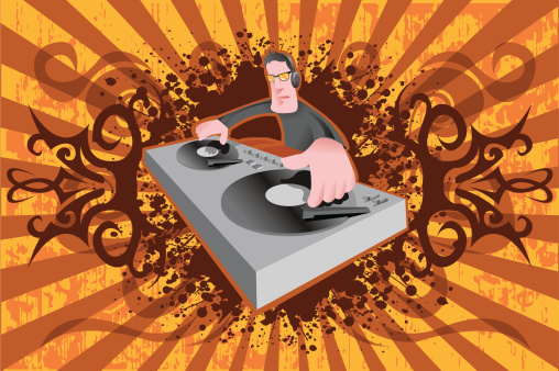 Dj 턴테이블 힙합에 대한 스톡 벡터 아트 및 기타 이미지 힙합 Performing Arts Event 고풍스런 Istock