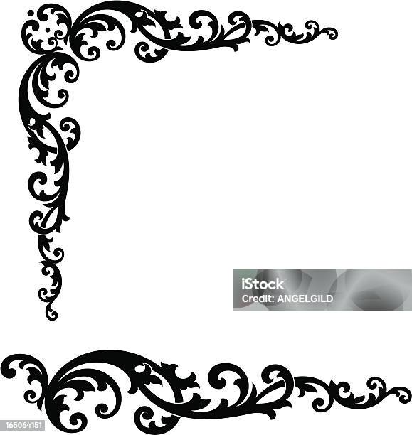 Corner Scroll And End Piece向量圖形及更多新藝術主義圖片 新藝術主義 角落 描述 中古時代 Istock