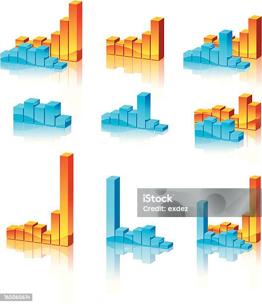 3d Stat Chart Collection向量圖形及更多柱圖圖片 柱圖 立體 企業 Istock