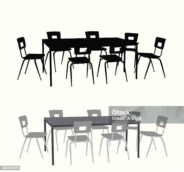 Schoolfurniture 가구에 대한 스톡 벡터 아트 및 기타 이미지 가구 그림자 그림자에 초점 맞추기 Istock