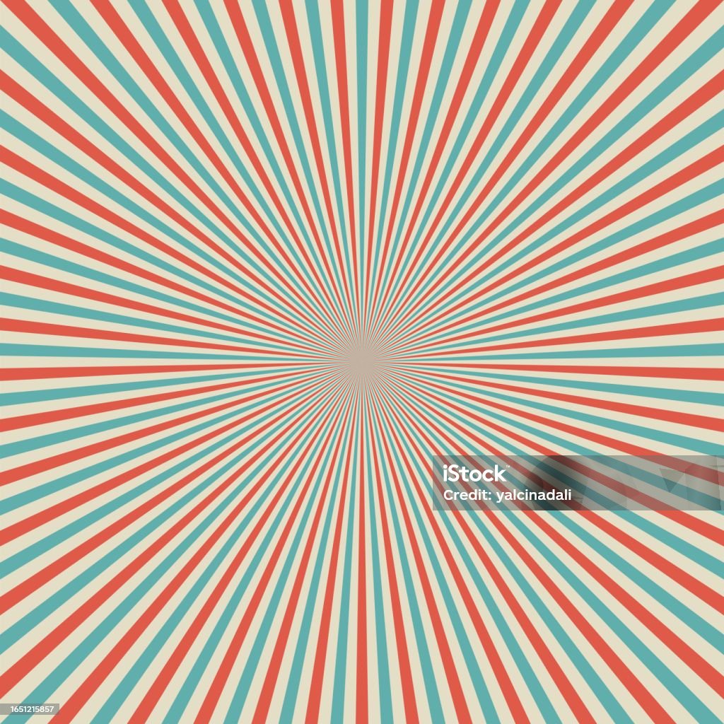 Retro Sunburst Rays Template Vector Abstract Background Wallpaper For
