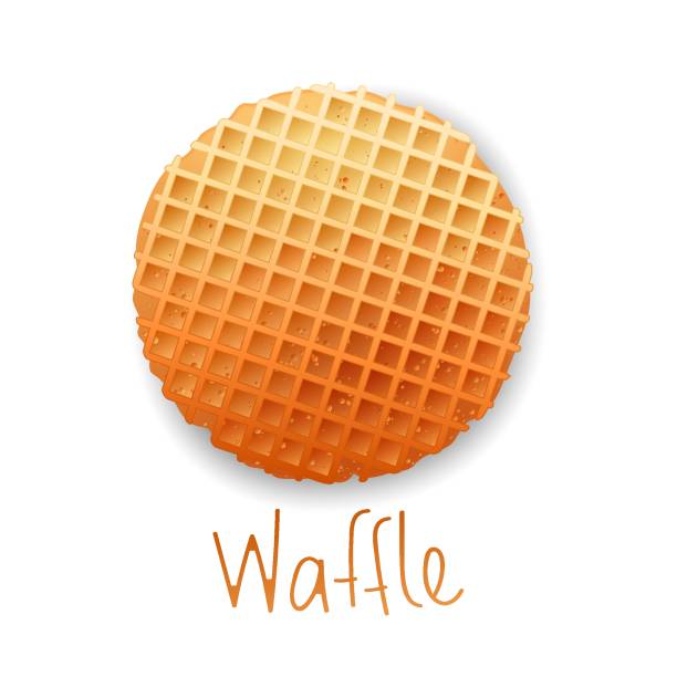Round Cartoon Waffles