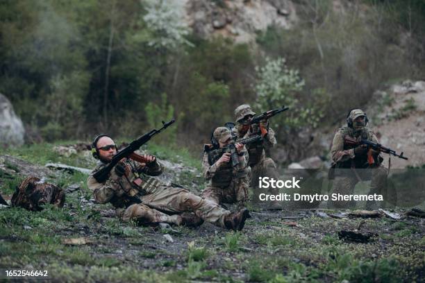 Ukrainian Soldiers Practicing Shooting Skills At The Range Stock Photo ... Ukrainian Soldiers Practicing Shooting Skills At The Range Stock Photo ...