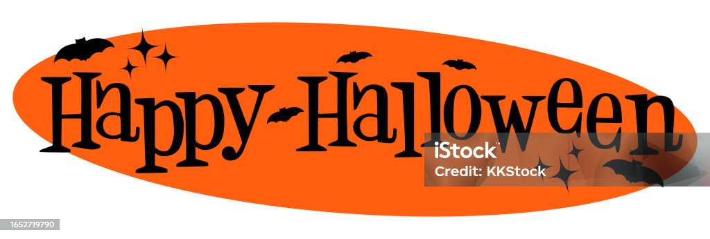 Happy Halloween Clip Art Retro Style Stock Illustration Download Image Now Art Autumn Bat