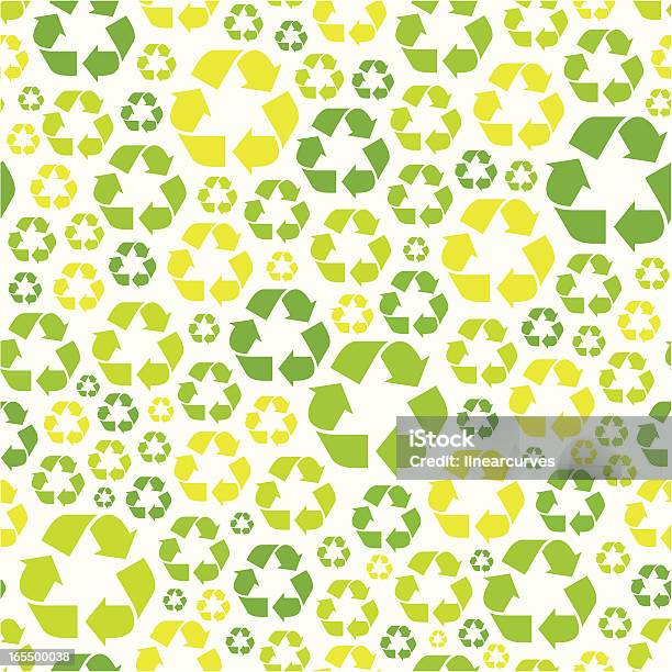 Seamless Recycling Symbol Pattern向量圖形及更多循環再造圖片 循環再造 背景 主題 式樣 Istock