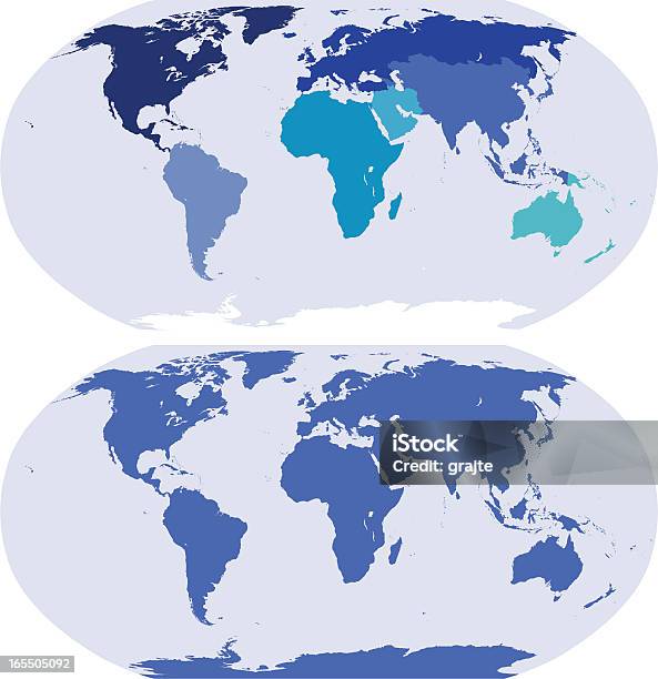 World Map向量圖形及更多世界地圖圖片 世界地圖 中國 亞洲 Istock
