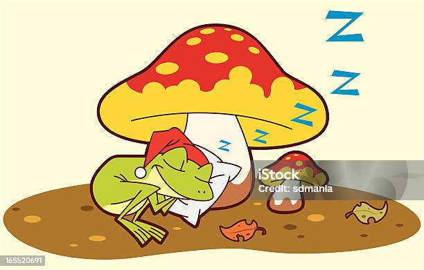 Kartun Katak Ilustrasi Stok Unduh Gambar Sekarang Katak Tidur
