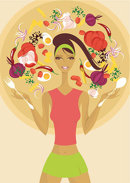 920 Attractive Woman Cooking Stock Illustrations Royalty Free Vector