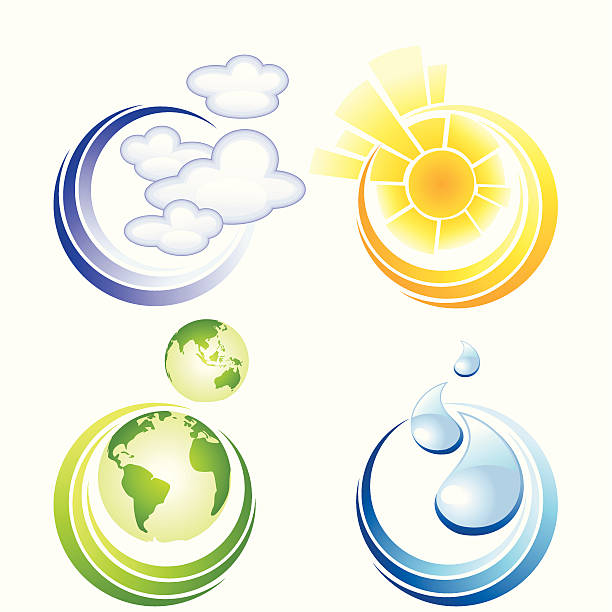 Four elements Clipart Vector PNG , SVG, EPS, PSD, AI
