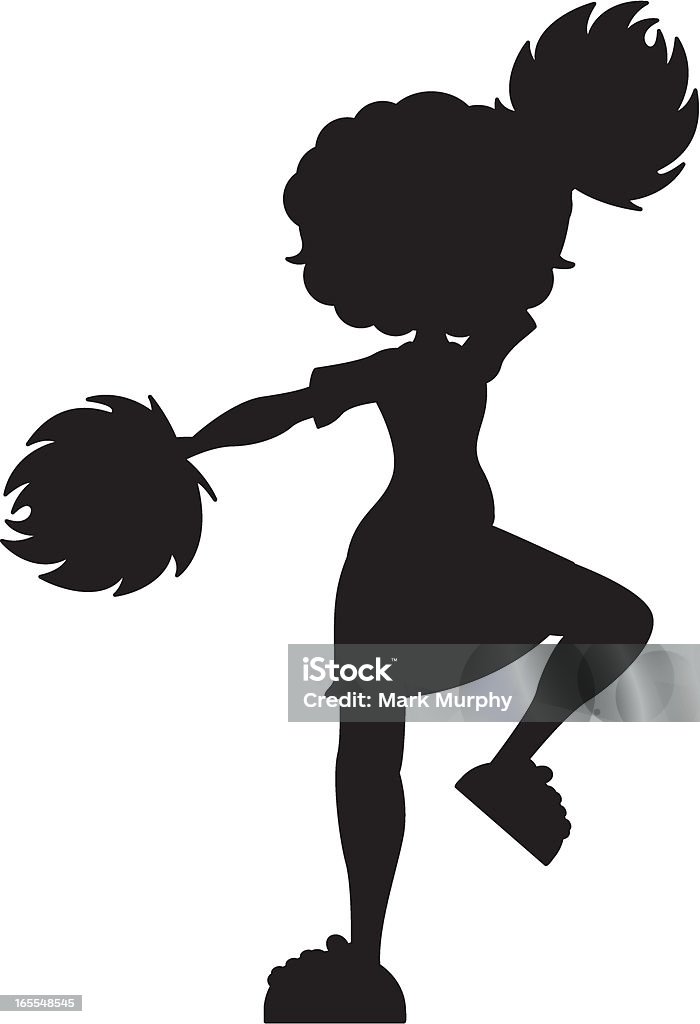 Cheerleader Silhouette Stock Illustration Download Image Now Adult