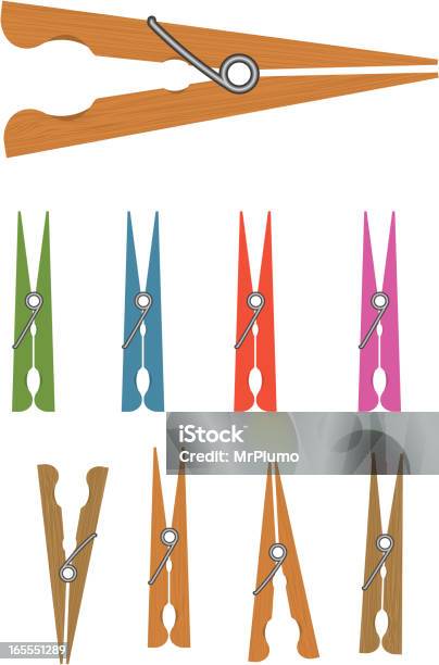 Clothespins Stock Illustration Download Image Now Clothespin