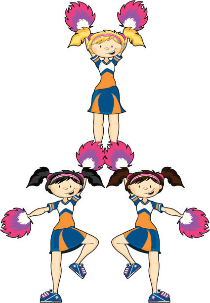 [86] Blonde cheerleader Clipart Vector PNG , SVG, EPS, PSD, AI