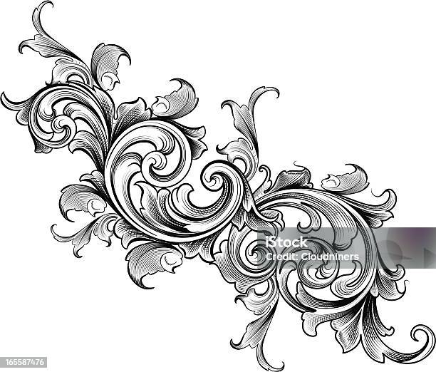 Intertwining Shaded Scrolls向量圖形及更多矢量圖圖片 矢量圖 花形圖案裝飾 花樣圖案 Istock