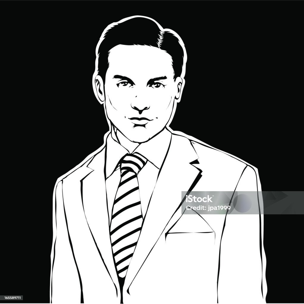 Man With A Suit Stock Illustration Download Image Now Gay Man