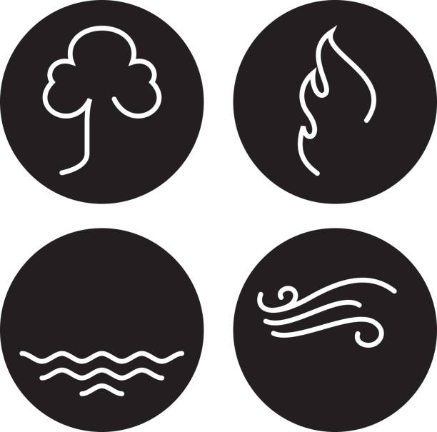 [90] Four elements Clipart Vector PNG , SVG, EPS, PSD, AI