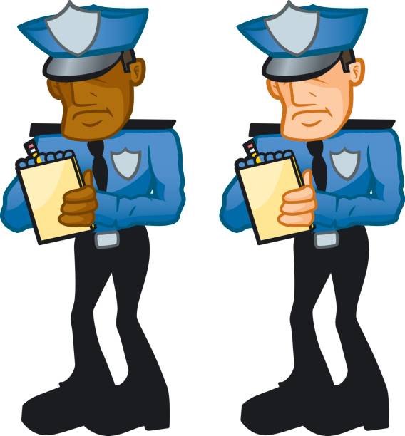 Police Giving Ticket Cartoon