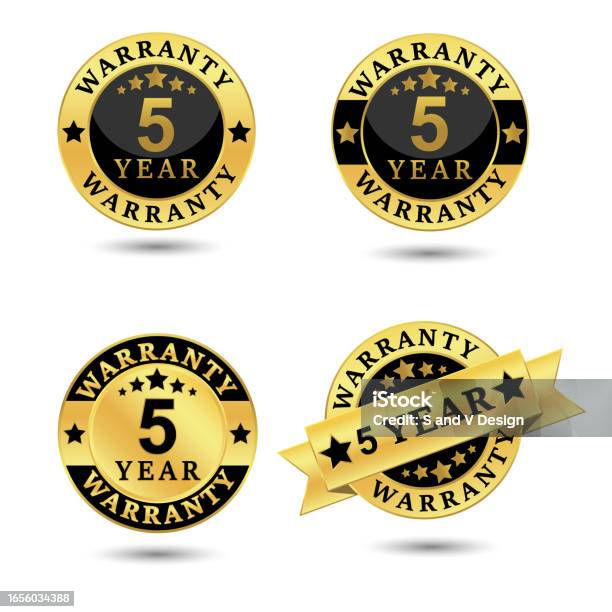 Koleksi Garansi 5 Tahun Label Lencana Gaya Emas Dan Hitam Set Garansi ... Koleksi Garansi 5 Tahun Label Lencana Gaya Emas Dan Hitam Set Garansi ...
