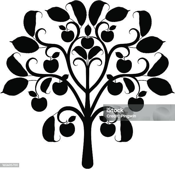 Silhouette Darbre Dapple Vecteurs Libres De Droits Et Plus Dimages