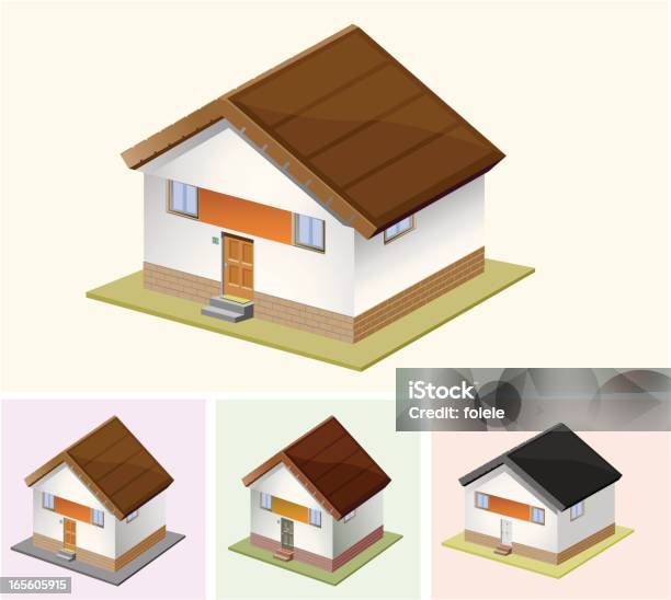 Isometrichouse向量圖形及更多屋頂圖片 屋頂 等軸測投影 住宅建築 Istock