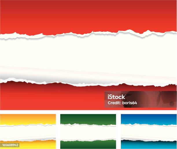 Torn Paper Background向量圖形及更多撕爛的圖片 撕爛的 碎紙做的圖像 紙 Istock
