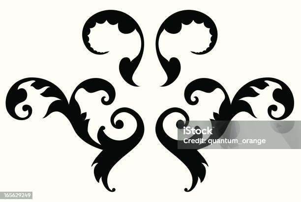 Swirls 0명에 대한 스톡 벡터 아트 및 기타 이미지 0명 검은색 고풍스런 Istock