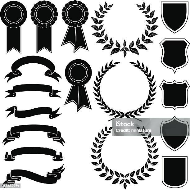 Vector Set Of Banners Wreath And Emblem向量圖形及更多常春藤圖片 常春藤 圓形 矢量圖 Istock