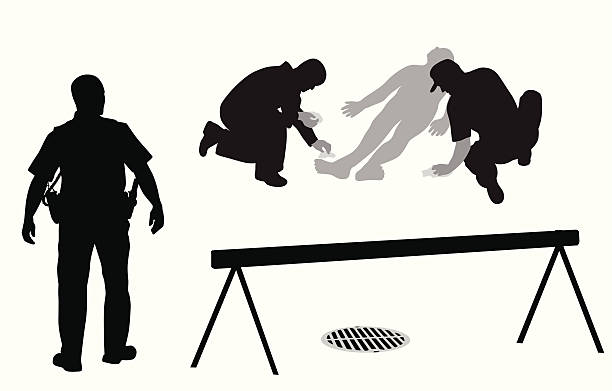 Download Crime Scene, Silhouette, Body. Royalty-Free Vector Graphic ...