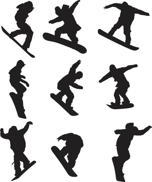 90+ Snowboarding Snowboard Black And White Silhouette Stock Photos ... 90+ Snowboarding Snowboard Black And White Silhouette Stock Photos ...