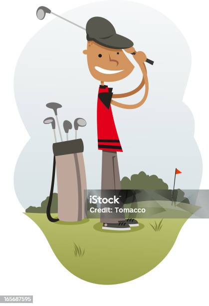Welsh Golfer 골프에 대한 스톡 벡터 아트 및 기타 이미지 골프 만화 복고풍 Istock