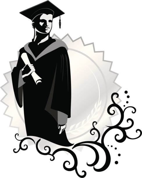 Toga Graduation Vector Clipart