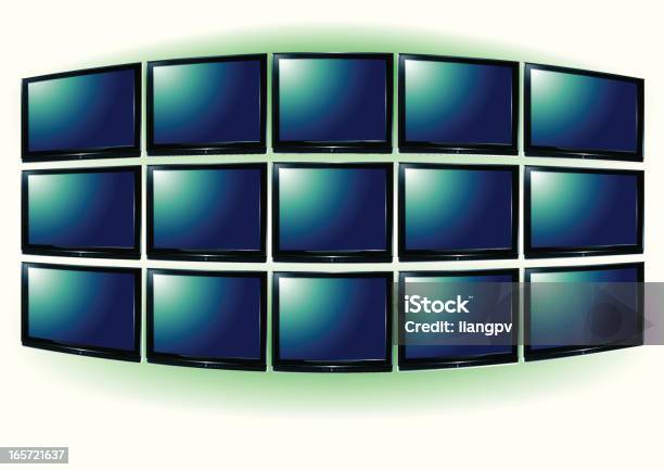 Lcd Tv 멀티스크린에 대한 스톡 벡터 아트 및 기타 이미지 멀티스크린 텔레비전 벡터 Istock