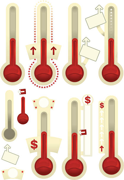 Fundraising thermometer Clipart Vector PNG , SVG, EPS, PSD, AI