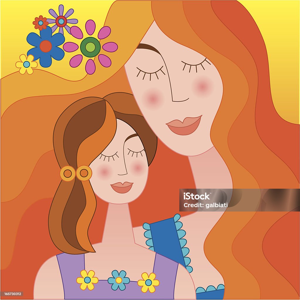 Mother And Daughter Stock Illustration Download Image Now Adult