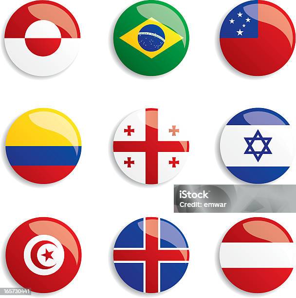 World Flag Buttons向量圖形及更多亞洲圖片 亞洲 以色列 以色列國旗 Istock