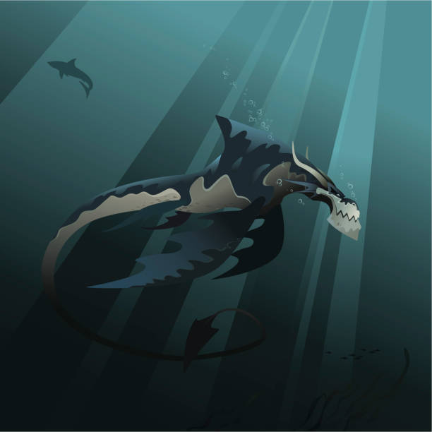 Download Dragon, Sea Monster, Monster. Royalty-Free Vector Graphic ...