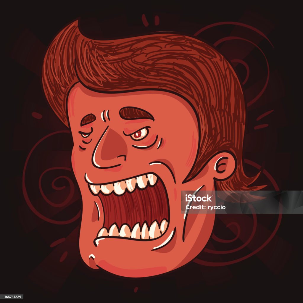 Angry Man Face Stock Illustration Download Image Now Adult Anger Beauty Istock