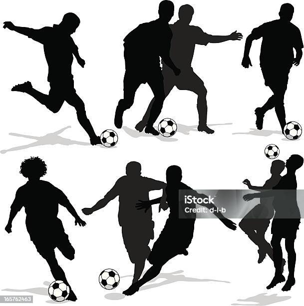 Soccer Player 실루엣 섀도스 축구에 대한 스톡 벡터 아트 및 기타 이미지 축구 실루엣 축구 선수 Istock