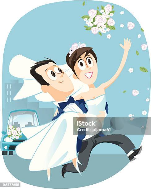 Baru Saja Menikah Ilustrasi Stok Unduh Gambar Sekarang Pengantin