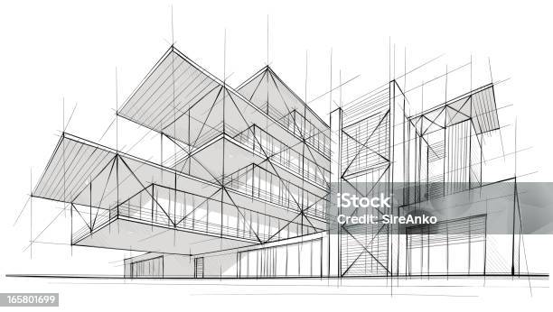 Architecture向量圖形及更多建築風格圖片 建築風格 房屋 草圖 Istock