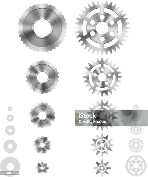 Gear 설정4 0명에 대한 스톡 벡터 아트 및 기타 이미지 0명 강철 개념 Istock