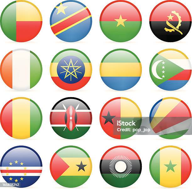 Round Flag Icon Collection Africa向量圖形及更多圓形圖片 圓形 旗幟 馬拉威 Istock