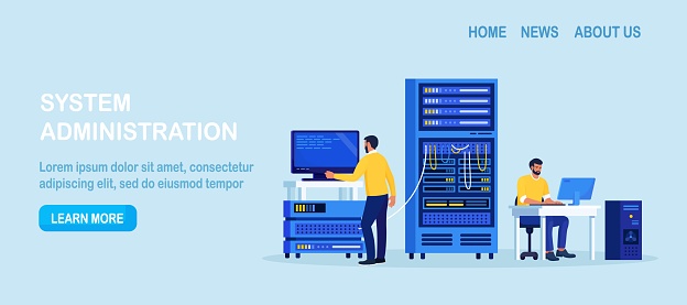 System Administrator Upkeeping Server Adjusting Network Pc Hardware Sysadmin Repairing Computer