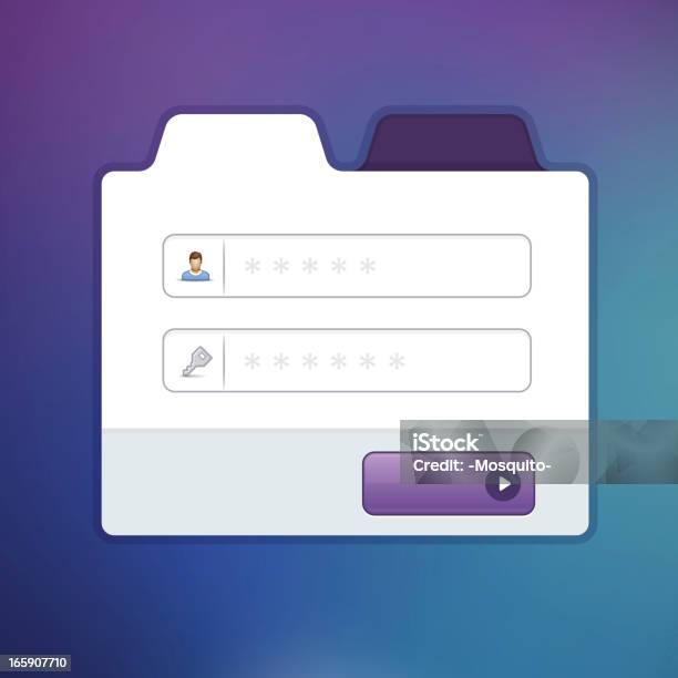 Login Screen向量圖形及更多互聯網瀏覽器圖片 互聯網瀏覽器 保安 圖示 Istock