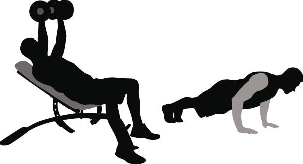 420 Homme Qui Fait Des Pompes Stock Illustrations Graphiques Vectoriels Libre De Droits Et