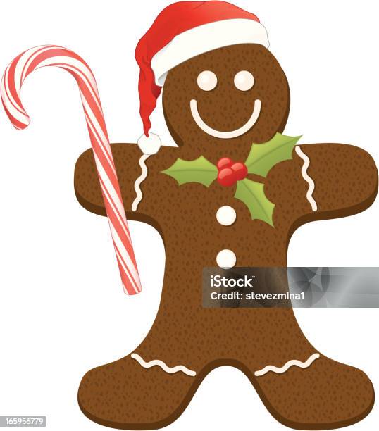 Desain Grafis Seorang Pria Roti Jahe Natal Ilustrasi Stok Unduh