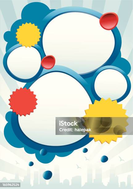 Speech Bubble And City Background向量圖形及更多側影圖片 側影 商務 城市 Istock